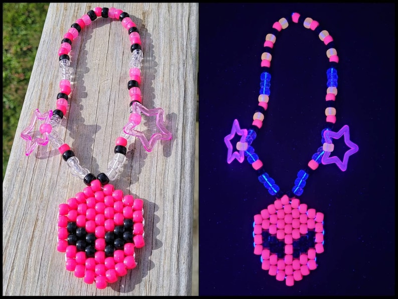 UV Alien Kandi Chokerkandi Necklacerave Outfitrave - Etsy