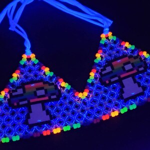 Rainbow Mushroom Kandi Bra,rave Outfit, Festival Fashion,rave Bra,edc ...