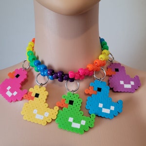 Ducky Kandi Charm Choker,rave Outfit,rave Necklace,kandi,rave Kandi ...