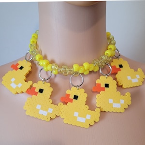 Ducky Kandi Charm Choker,rave Outfit,rave Necklace,kandi,rave Kandi ...