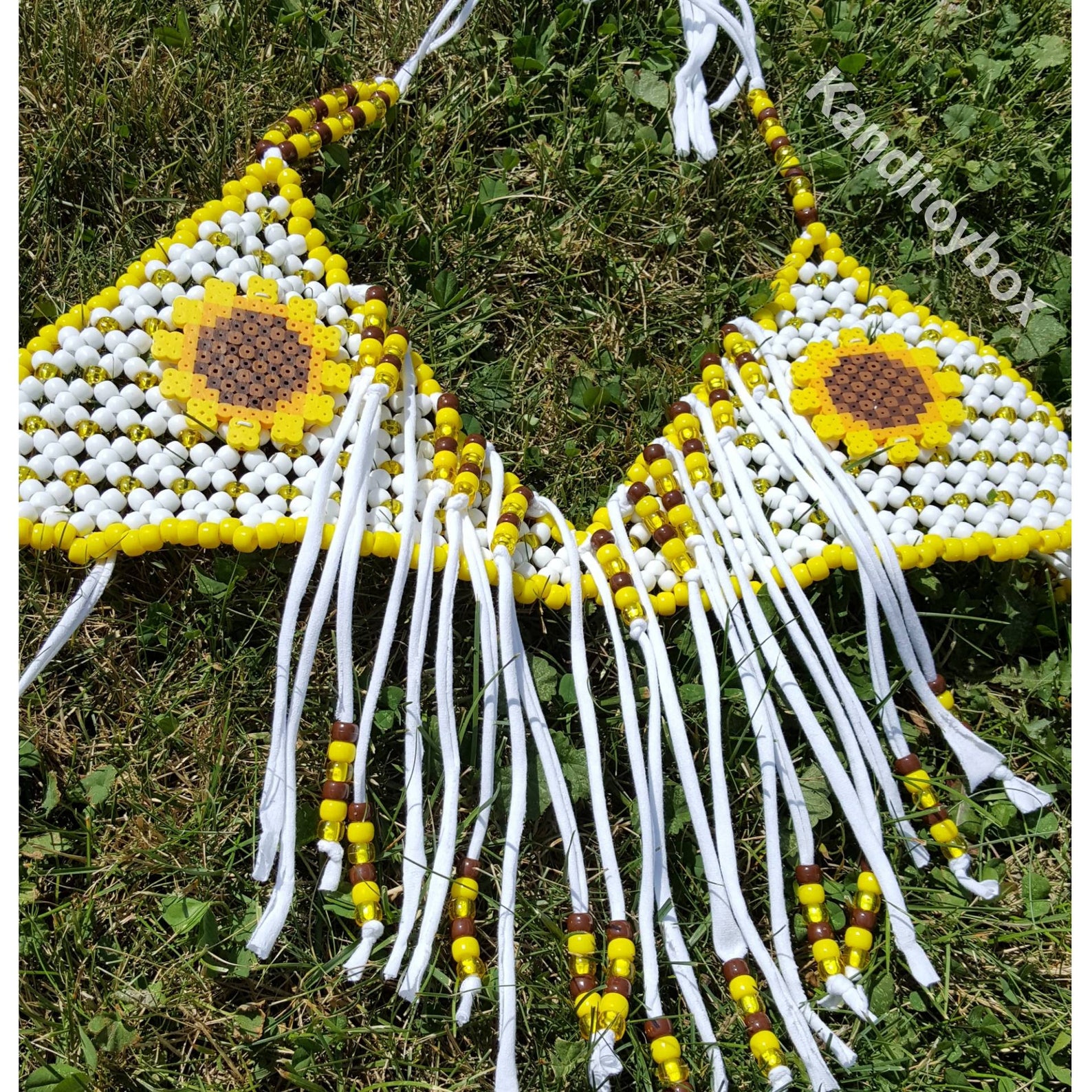 Sunflower Kandi Brarave Outfit Rave Brafestival - Etsy