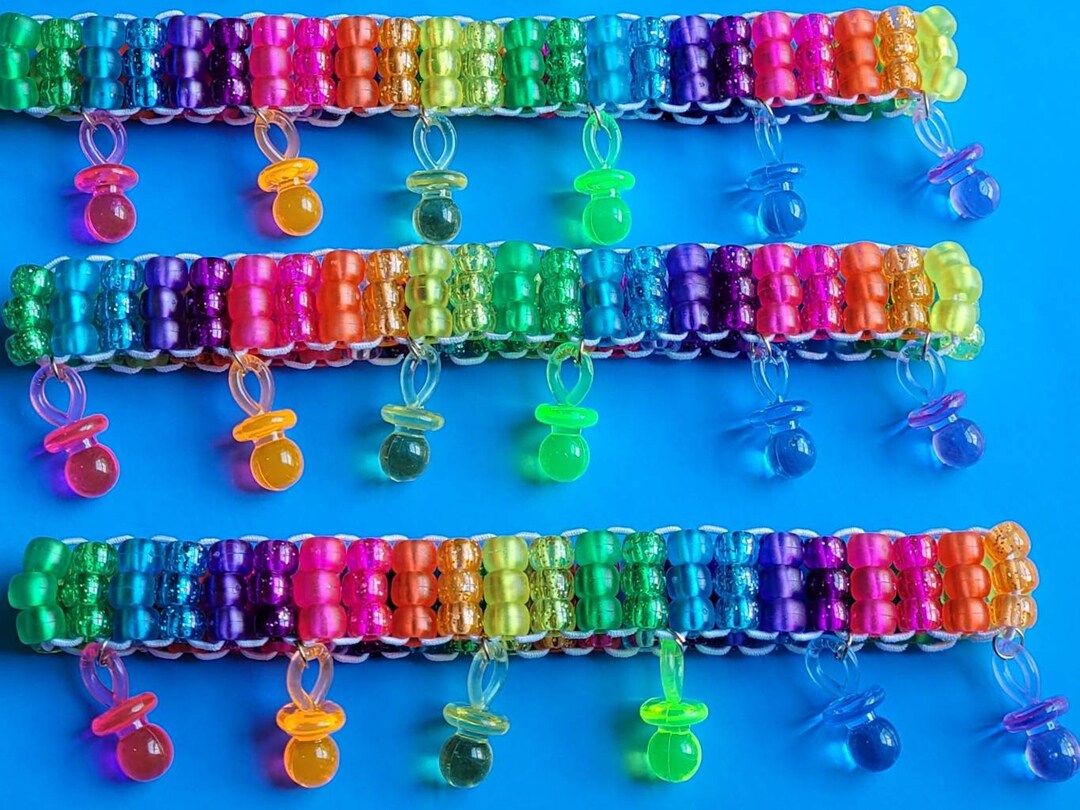 Rave Baby Kandi Choker, Kandi Necklace,rave Choker,rave Necklace ...