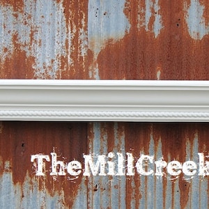 Fireplace Mantel Shelf Floating Ledge Solid Crown Molding Rope Trim ...