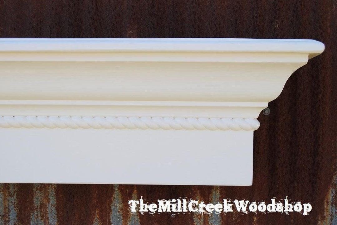 Fireplace Mantel Shelf Floating Ledge Crown Molding Rope Trim Mantle - Etsy