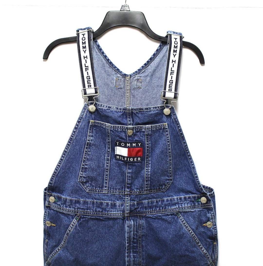 Tommy Hilfiger Denim Overalls, Retro Hip Hop Fashion, Sz Small 1990s ...
