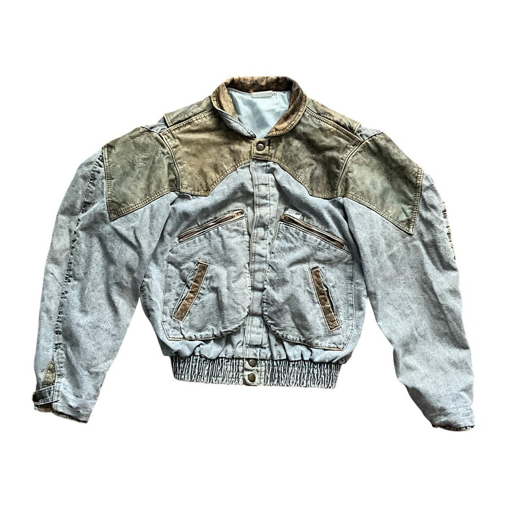 Vintage 80's BTTF Guess Jeans Denim Jacket Sz Med Marty Mcfly Back to ...