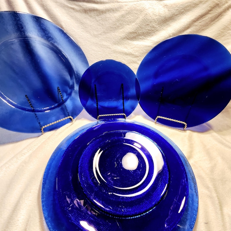 Cobalt Blue Plate - Etsy