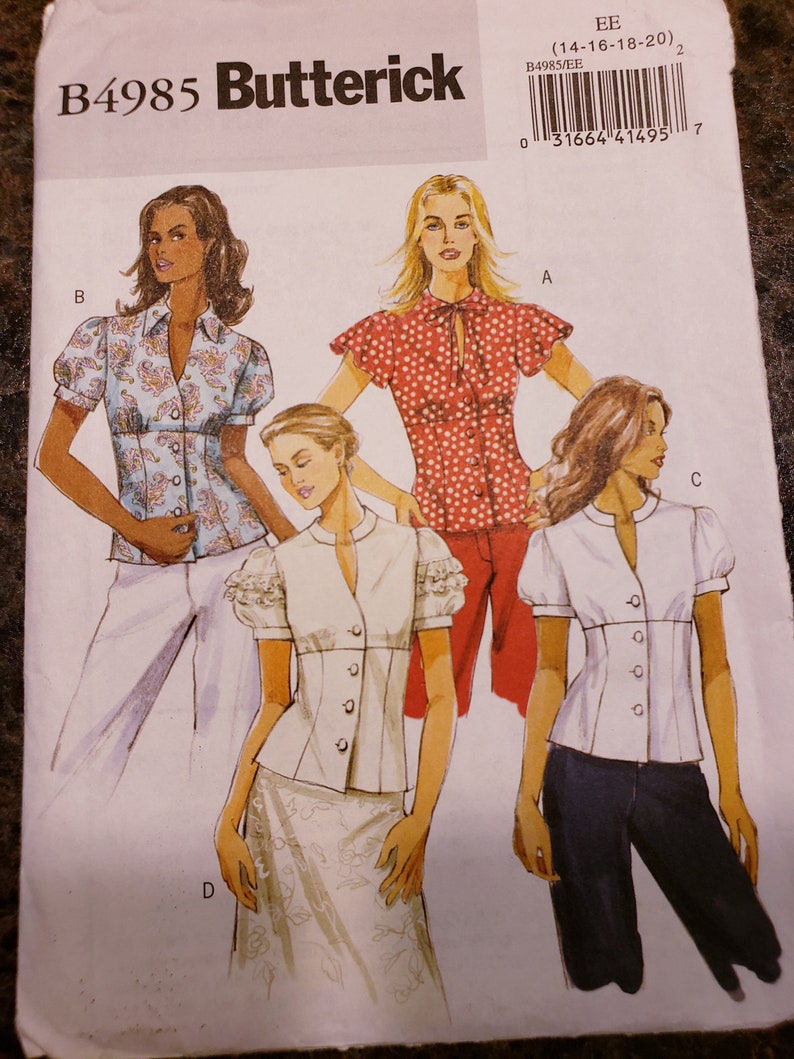 Choice of NEW Uncut Butterick Pattern One of 4136, 4443, 4684, 4799 ...
