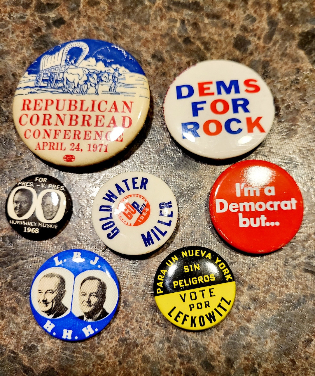 Choice of Vintage Political Button From Various Campaigns - Etsy