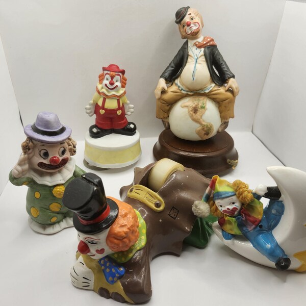 Antique Clowns - Etsy