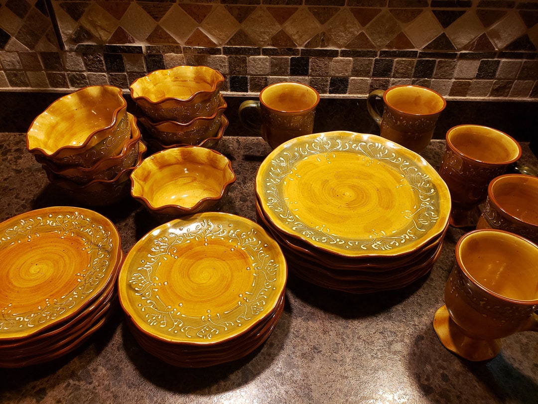 Choice of Vintage Pier 1 Imports Maroma Pattern Dishes - Etsy