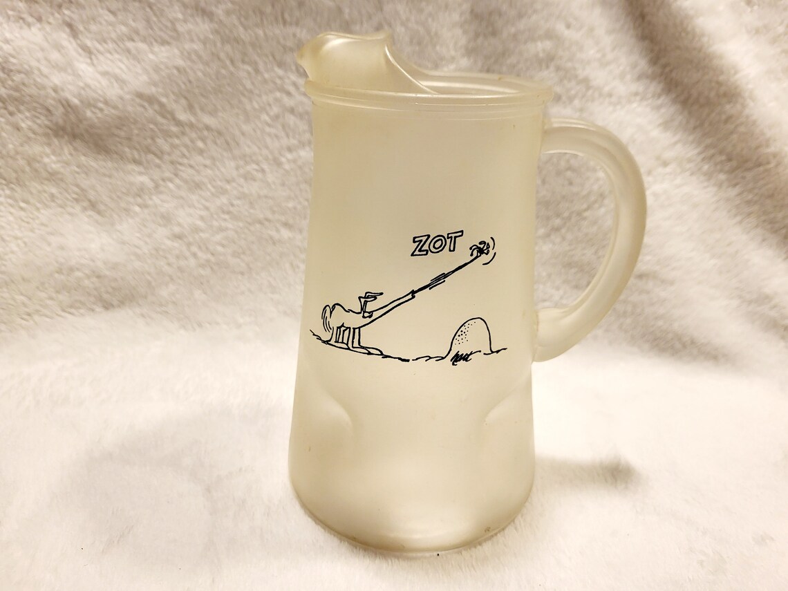 Choice of Vintage Johnny Hart BC Comics Fire King Pitcher or Glass - Etsy