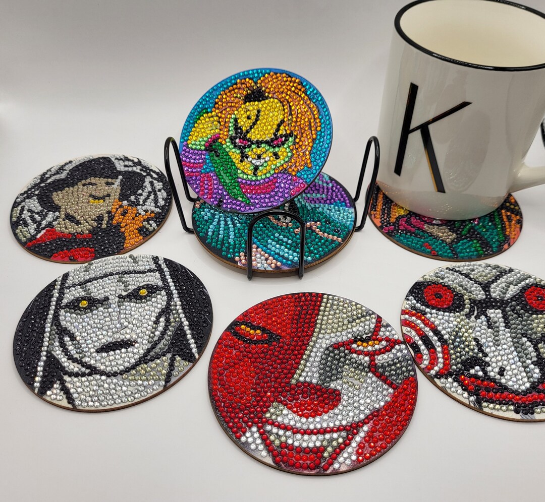 Bling Horror Movie Themed Coasters - Etsy