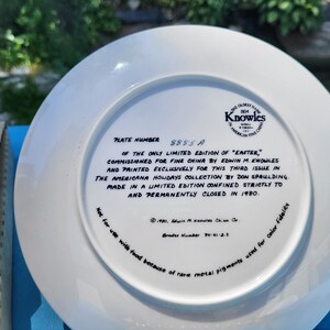 Vintage Edwin M Knowles - Easter Collector Plate - Etsy