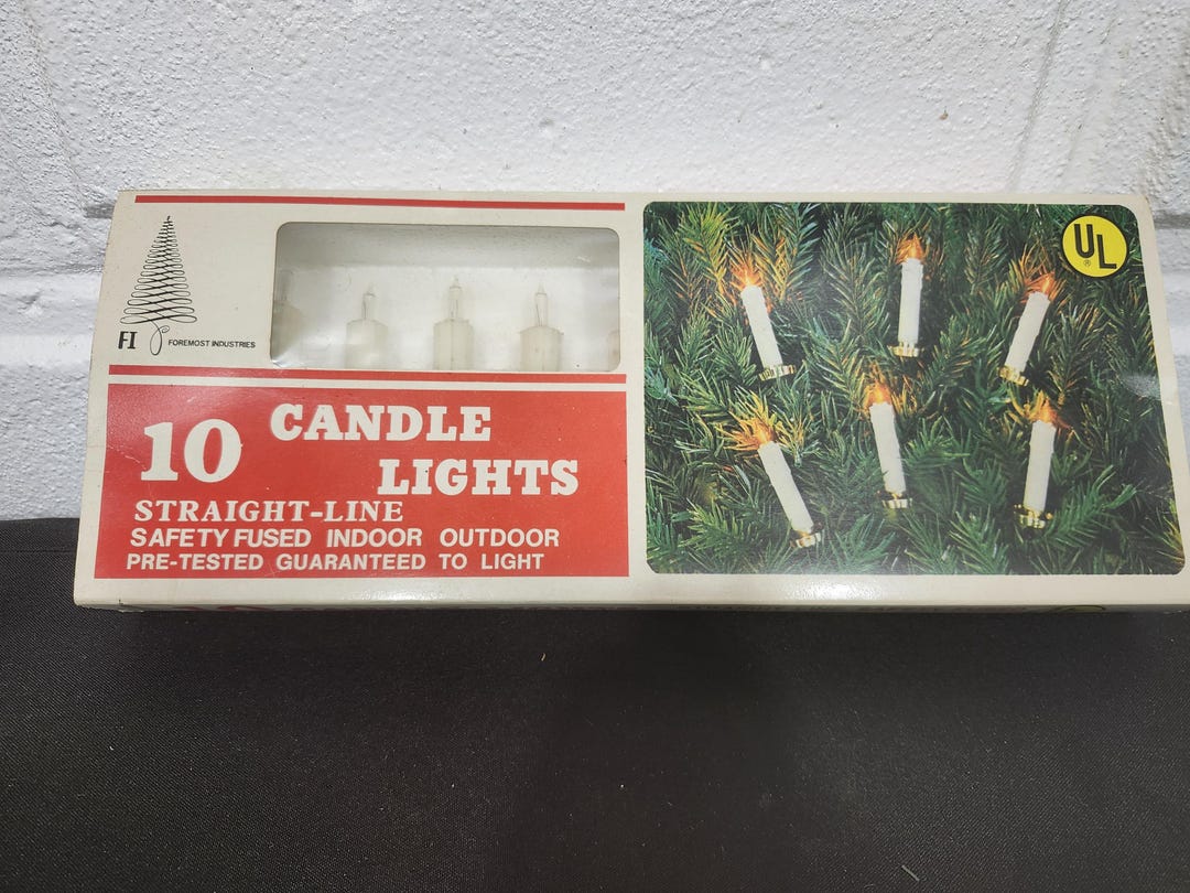 Vintage Foremost Industries Set of 10 Candle Lights - Indoor/outdoor - Etsy