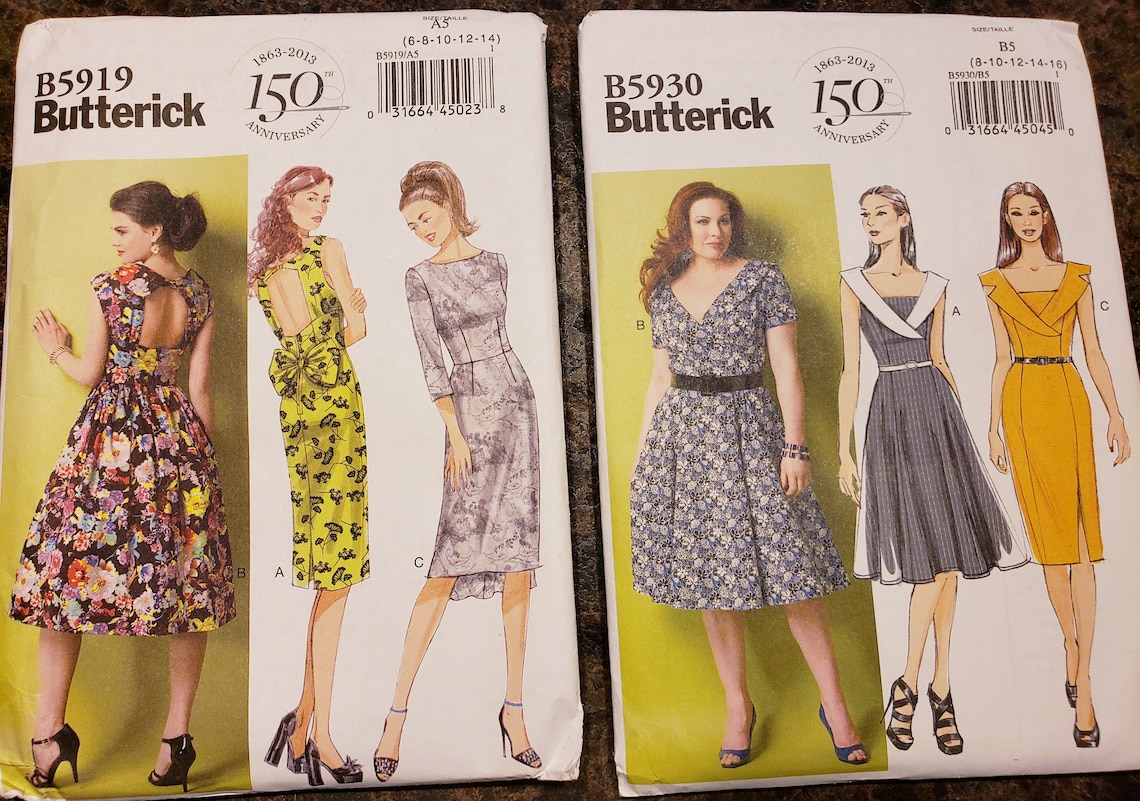 Choice of NEW Uncut Butterick Pattern One of 5852 5853 5882 - Etsy