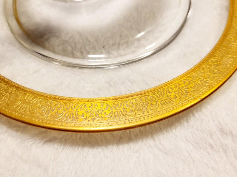 Beautiful Vintage 24K Gold Encrusted Snack Plate Sets - Etsy