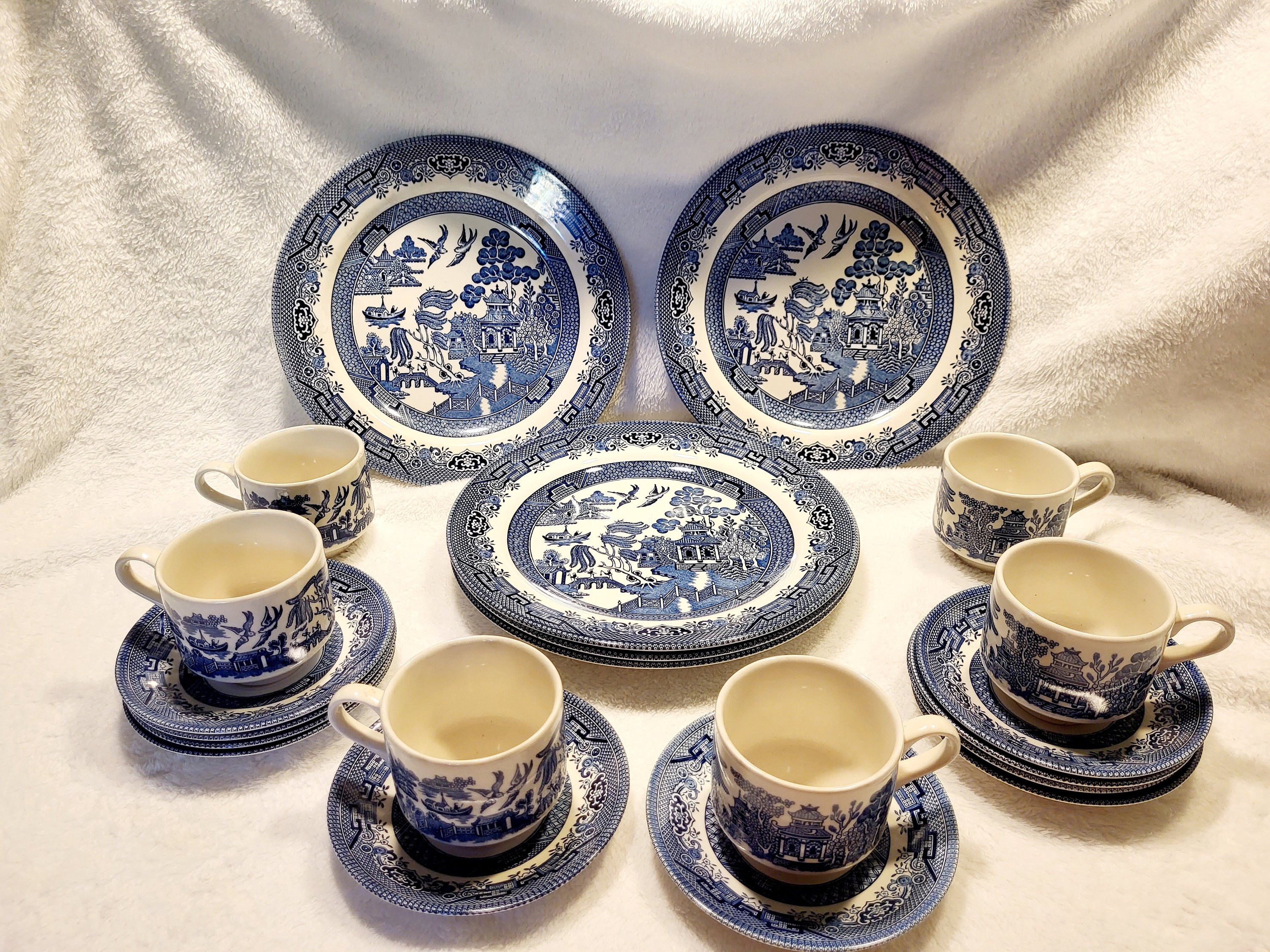 Vintage Churchill Blue Willow Ware in Various Patterns, See Description ...