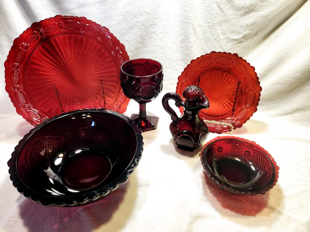 Choice of Avon Ruby Red Dishes From the 1876 Cape Cod Collection - Etsy