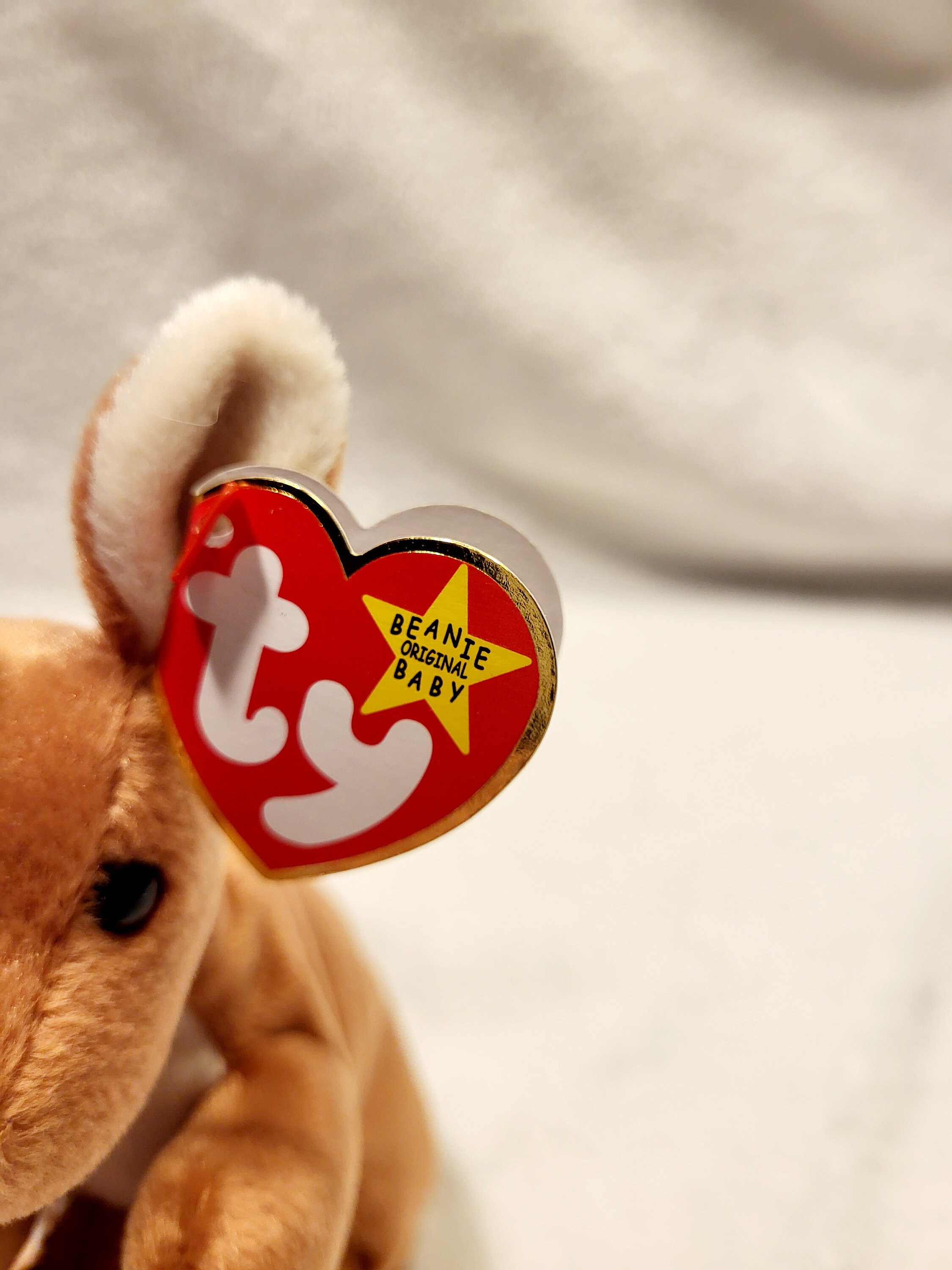 Rare Vintage Ty Beanie Baby With Original Tags and Wrong Tush Tag Pouch ...
