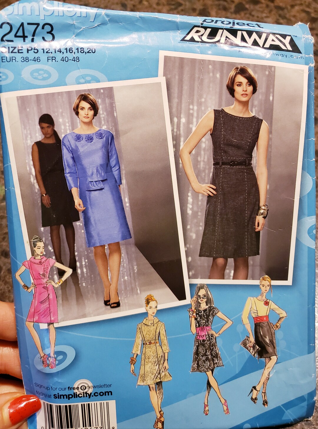 NEW Simplicity Project Runway Collection Uncut Pattern 2473 Size 12-14 ...