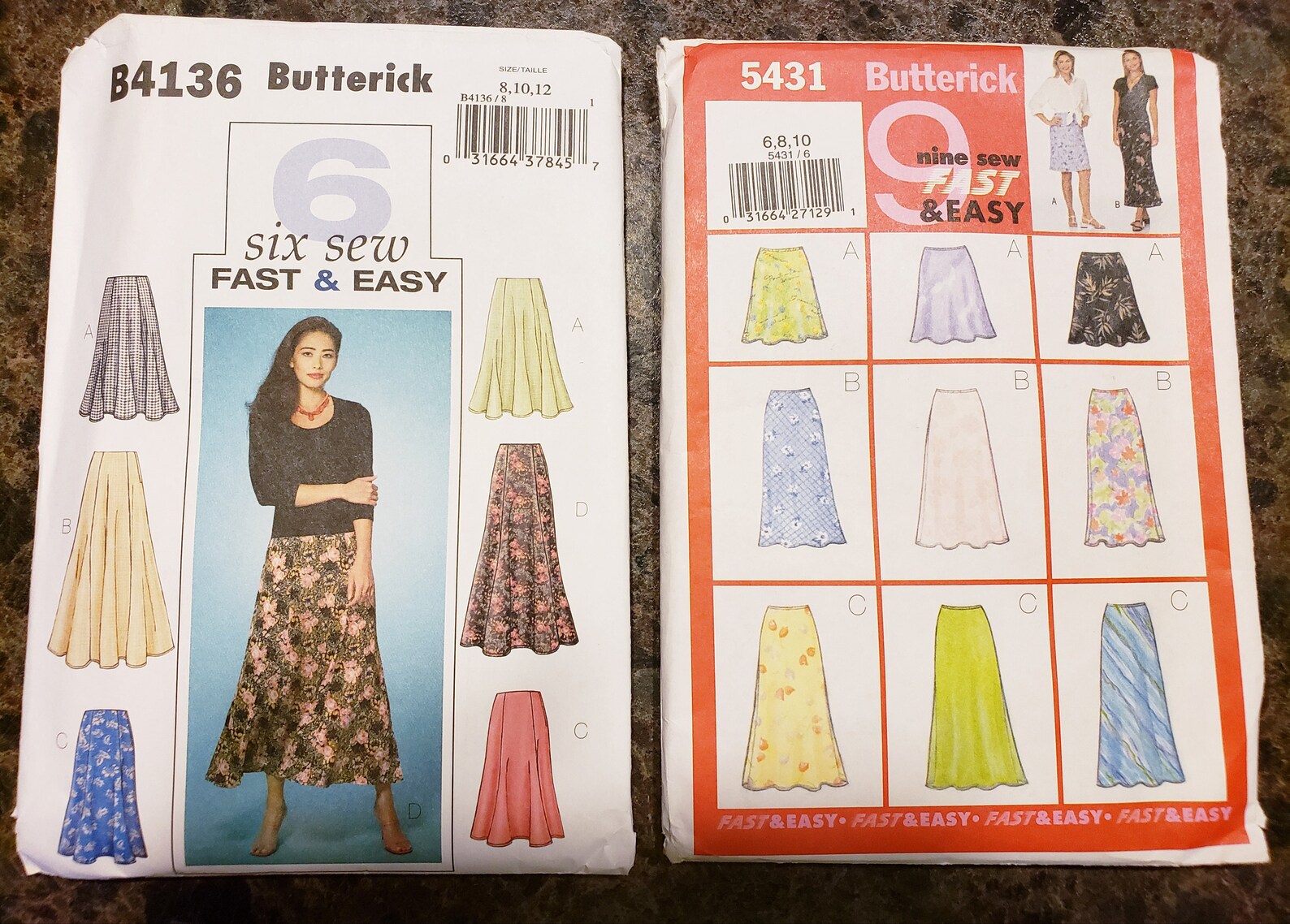 Choice of NEW Uncut Butterick Pattern One of 4136, 4443, 4684, 4799 ...