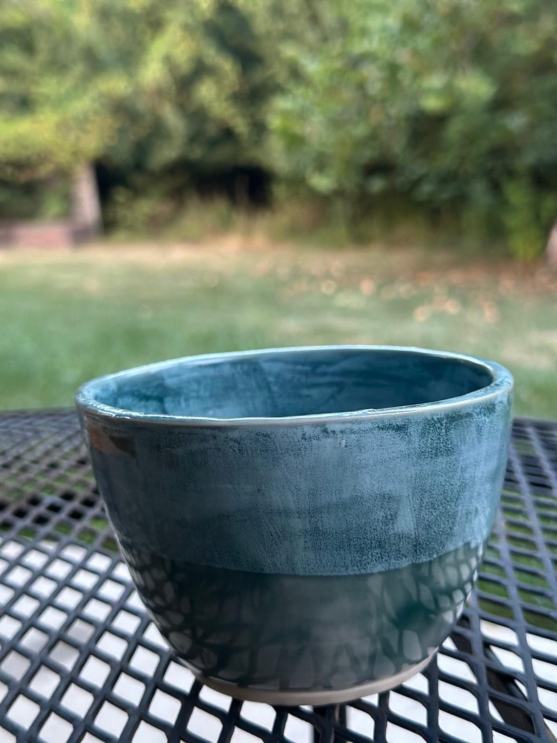 Handmade Blue Pottery Bowl, Speckled Blue, Cereal Bowl, Salad Bowl ...