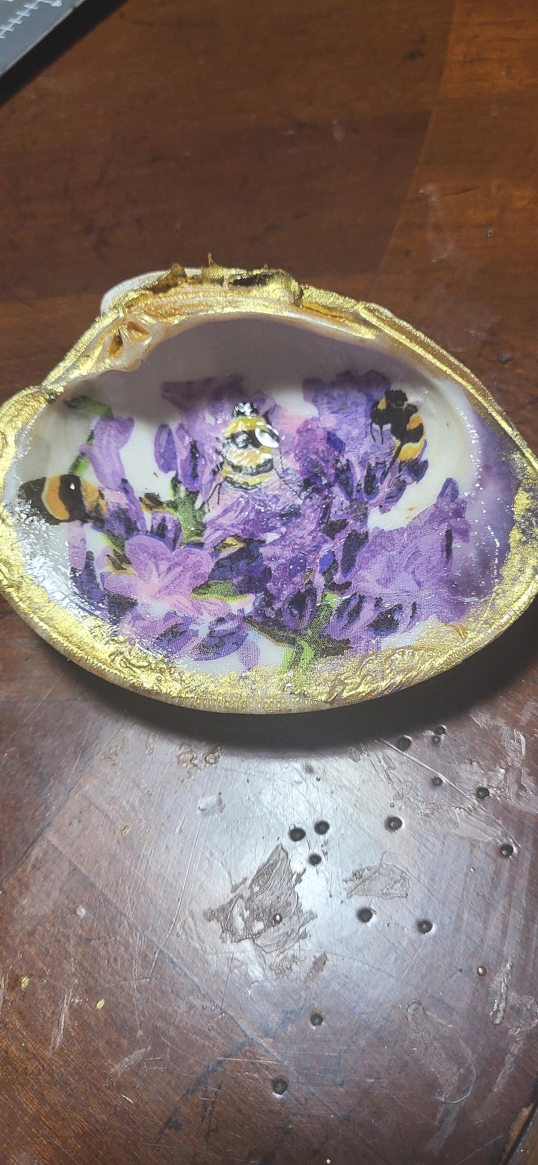 Sea Shell Iris Ring - Trinket Tray - Etsy