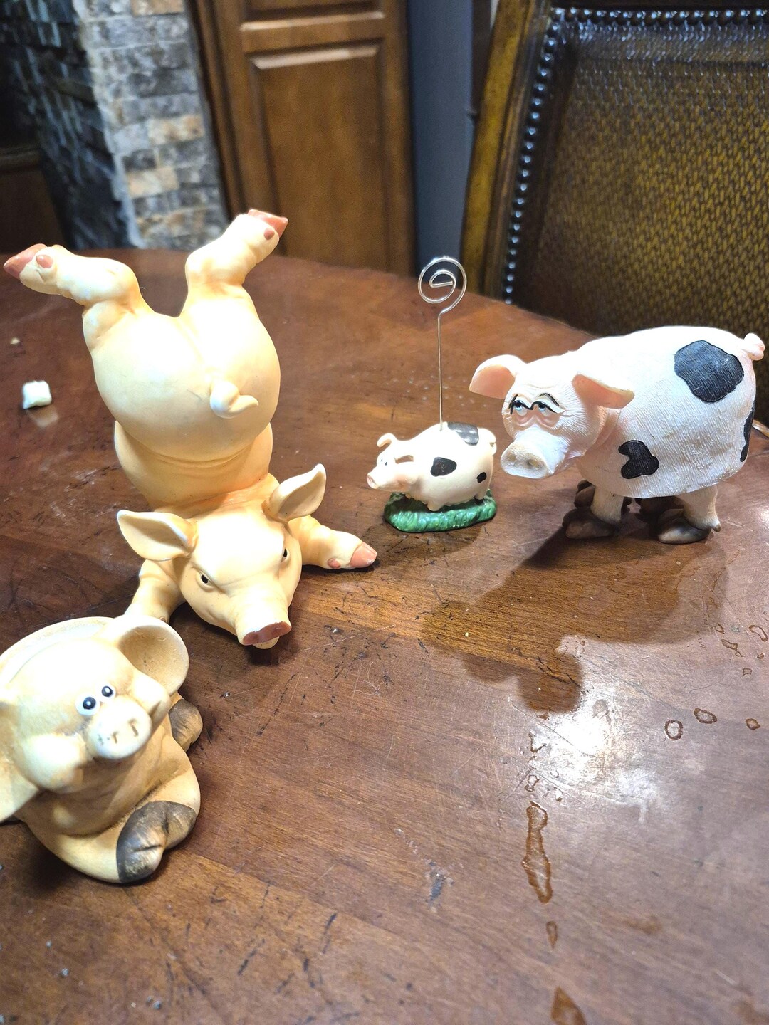 Collection of 4 Pigs Figurines Cute and Comical - Etsy