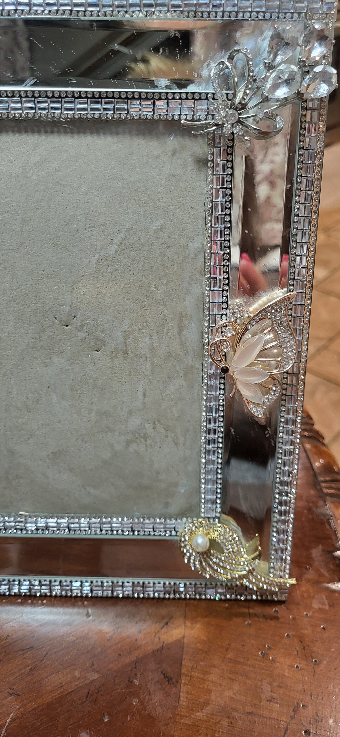 Beautiful Mirrored Bling Photo Frame Adorn With Jewelry - Etsy