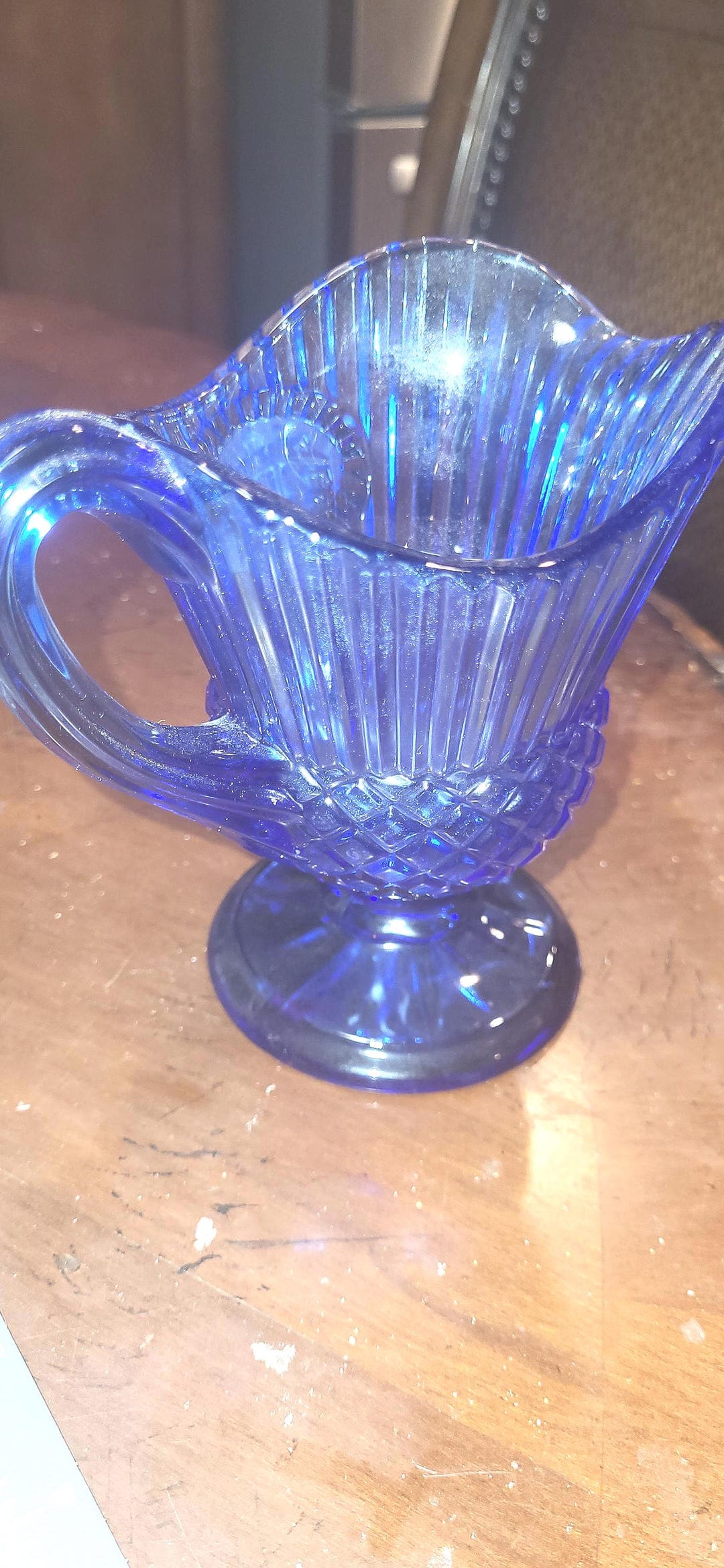 Vintage Avon Cobalt Blue Pitcher - Etsy
