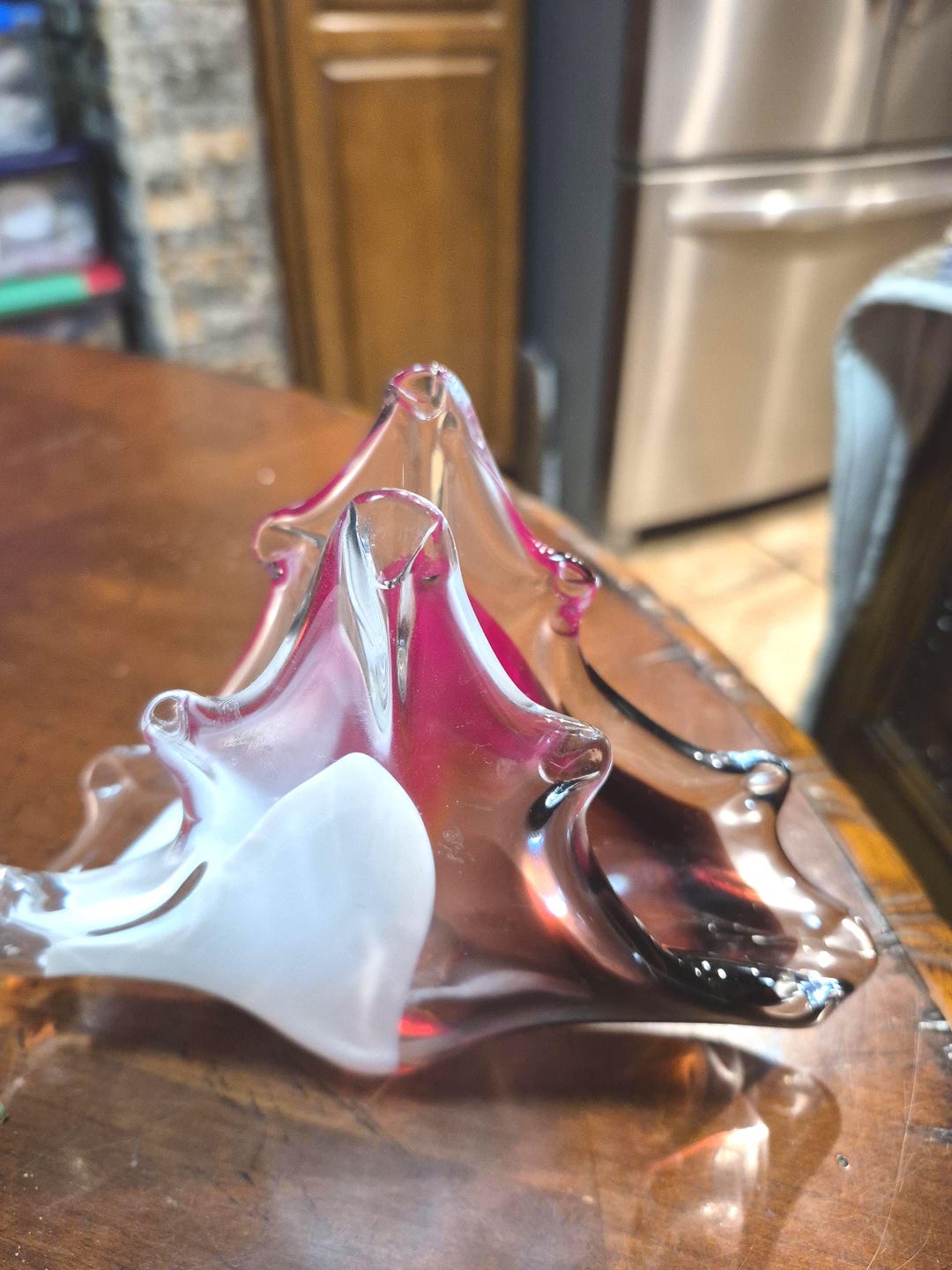 Red & White Glass Napkin Holder - Etsy