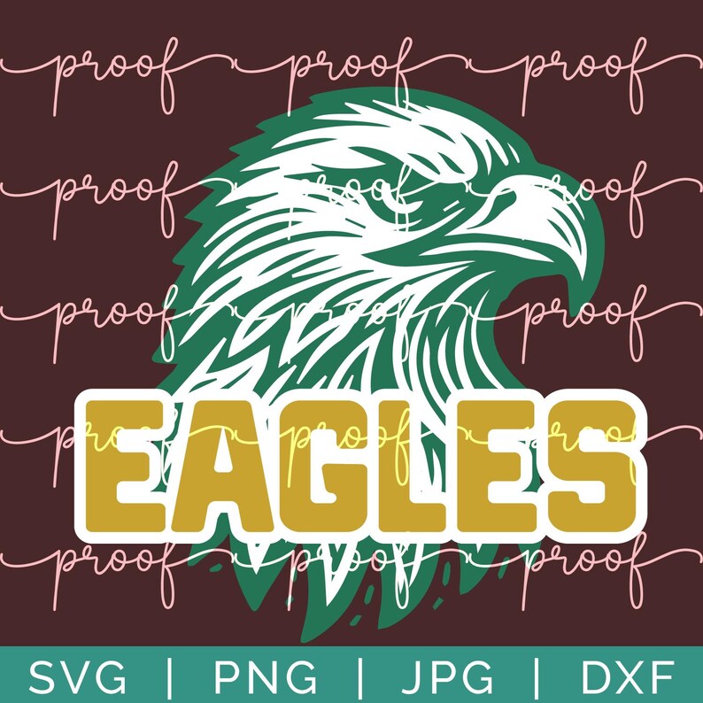 Eagle PNG School Spirit Sublimation Design DTF Digital Design Download ...