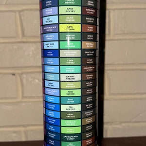 Color Chart Hex Code 20 Oz. Straight Tumbler Wrap, Vibrant, Digital ...