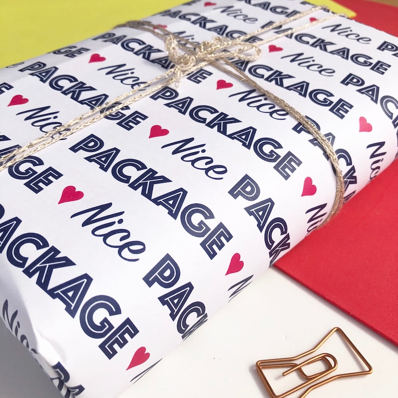 Funny Nice Package Gift Wrap Rude Wrapping Paper for Him - Etsy Canada