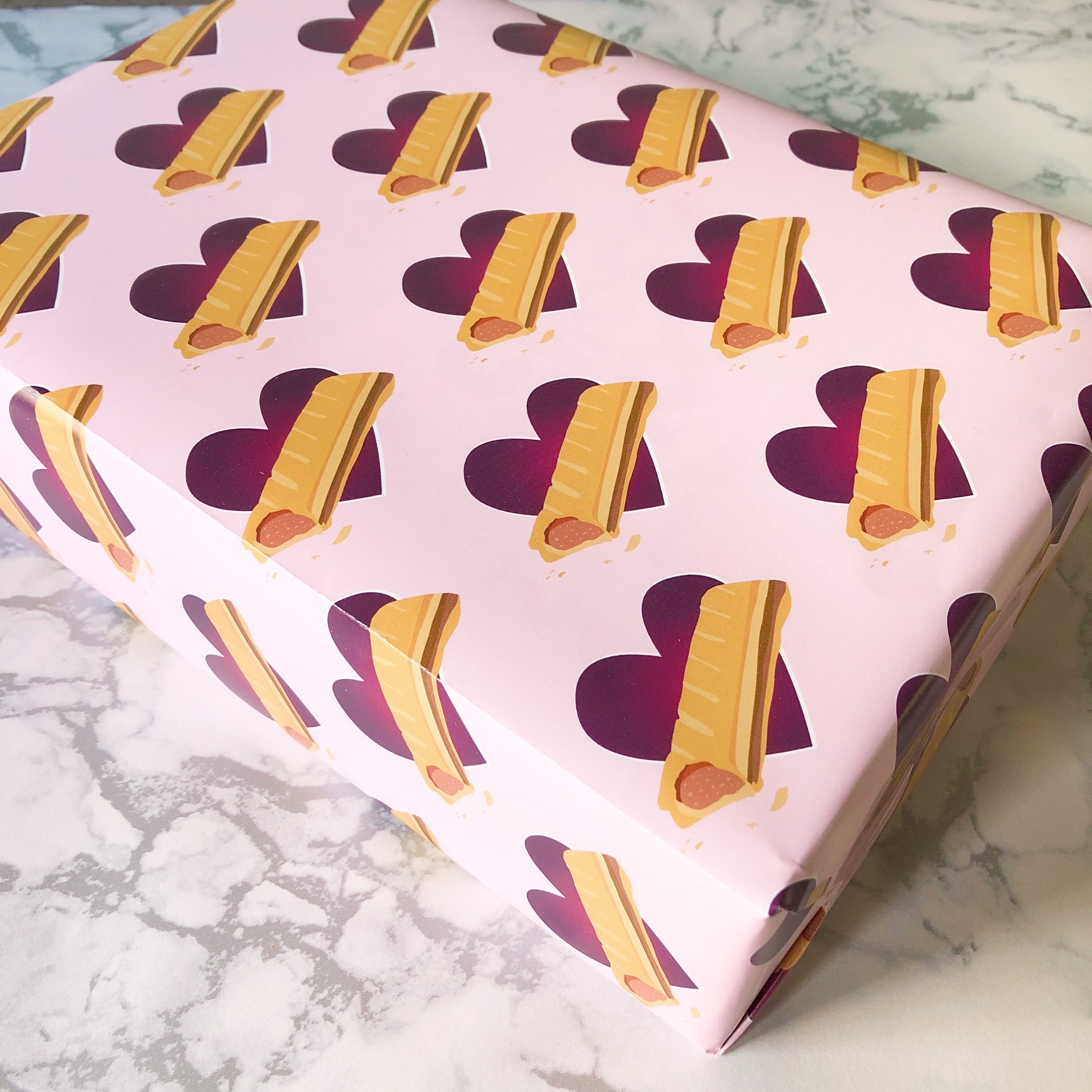 Funny Sausage Roll Gift Wrap: Novelty Wrapping Paper - Etsy UK