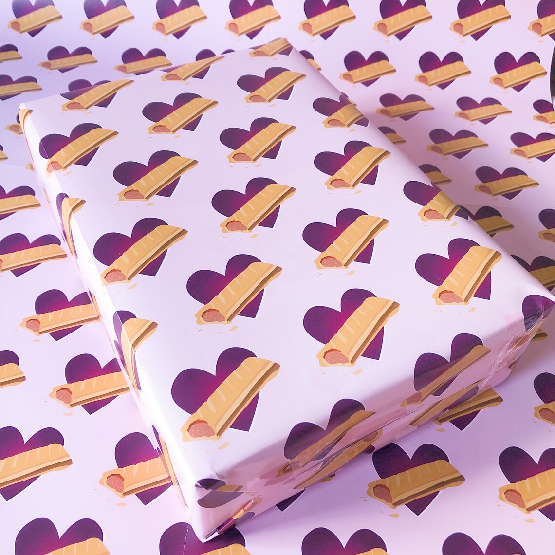 Funny Sausage Roll Gift Wrap: Novelty Wrapping Paper - Etsy UK