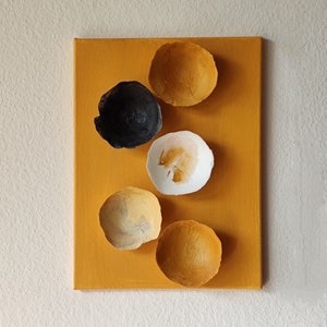 Paper Mache 3D Wall Art Panel, Wall Decoration, Paper Mâché Abstract ...