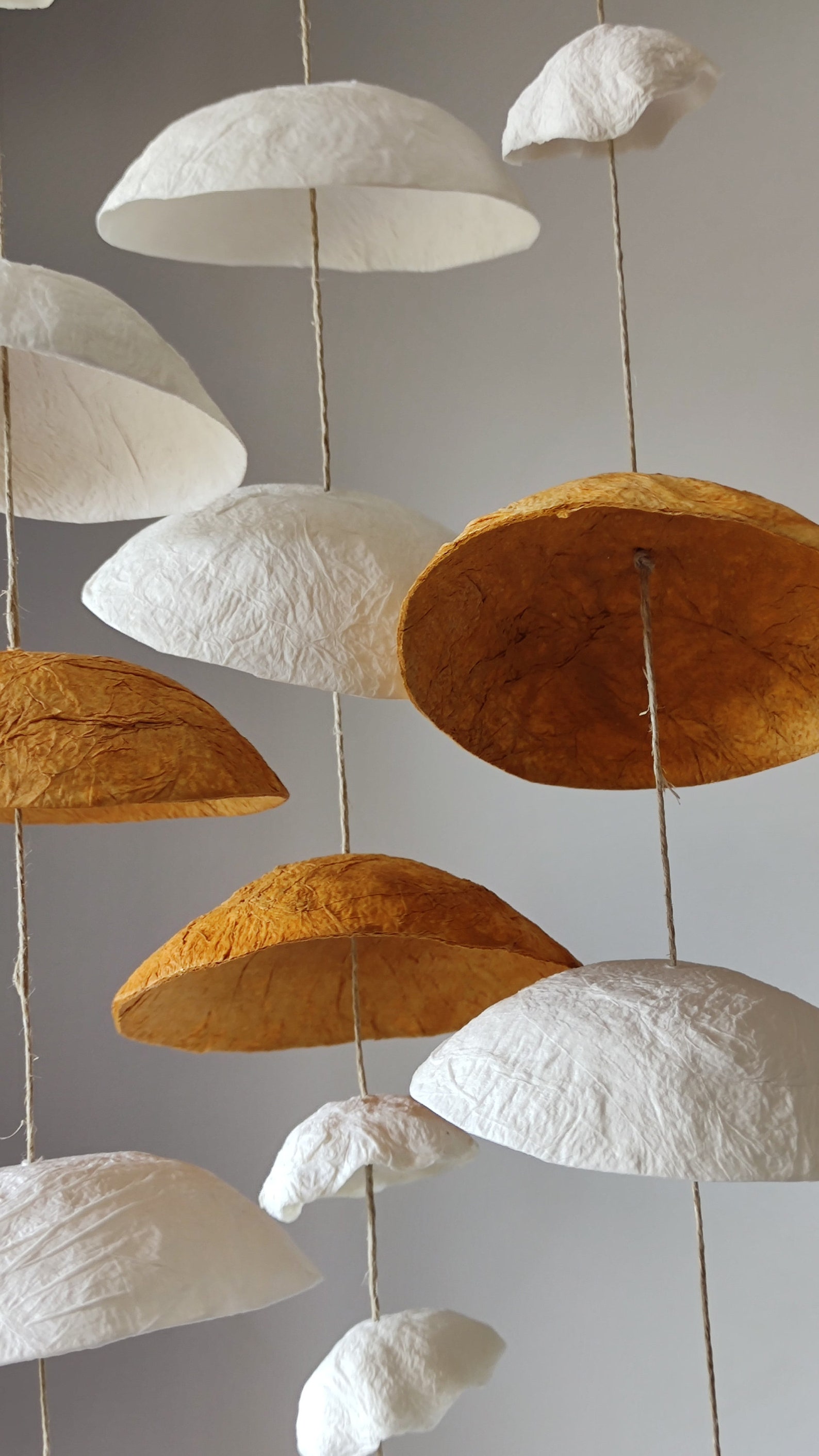 White Gold Paper Mache Wall Decoration Contemporary Garlands - Etsy