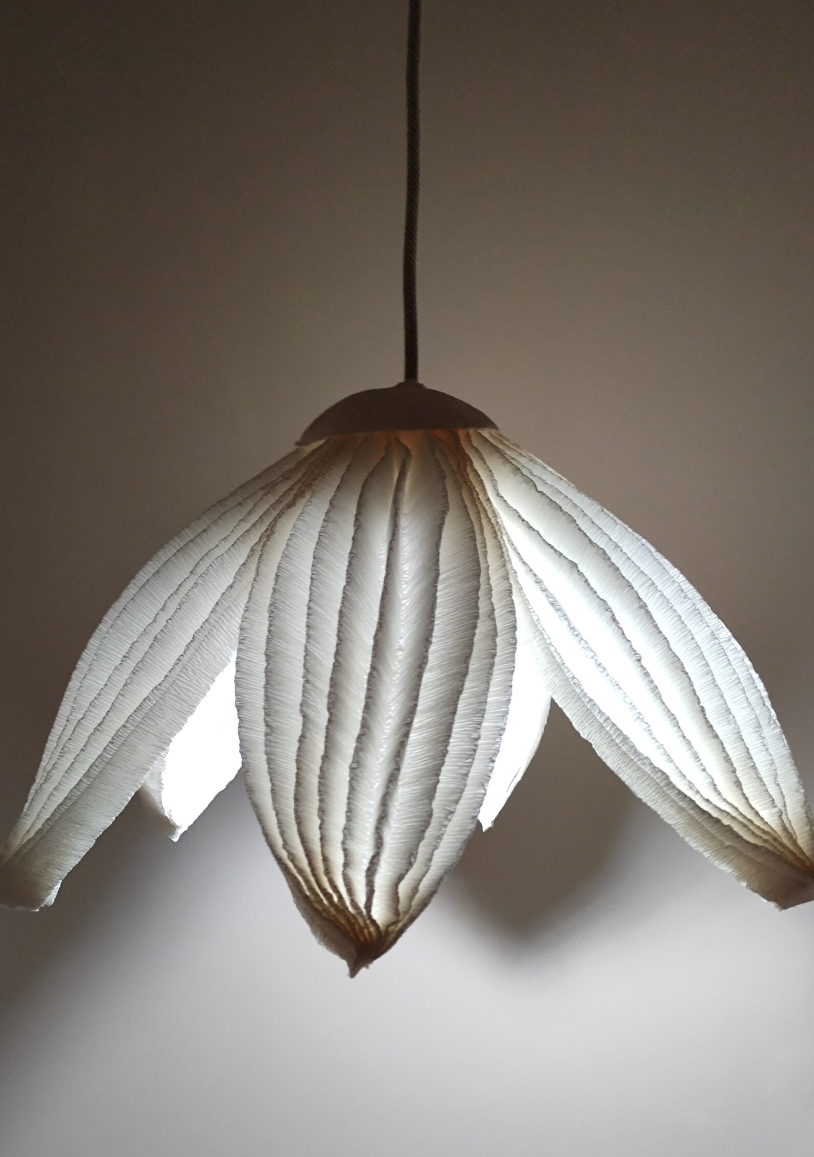 Plissé Paper Pendant Lamp Ceiling Light Home Decor Light - Etsy UK