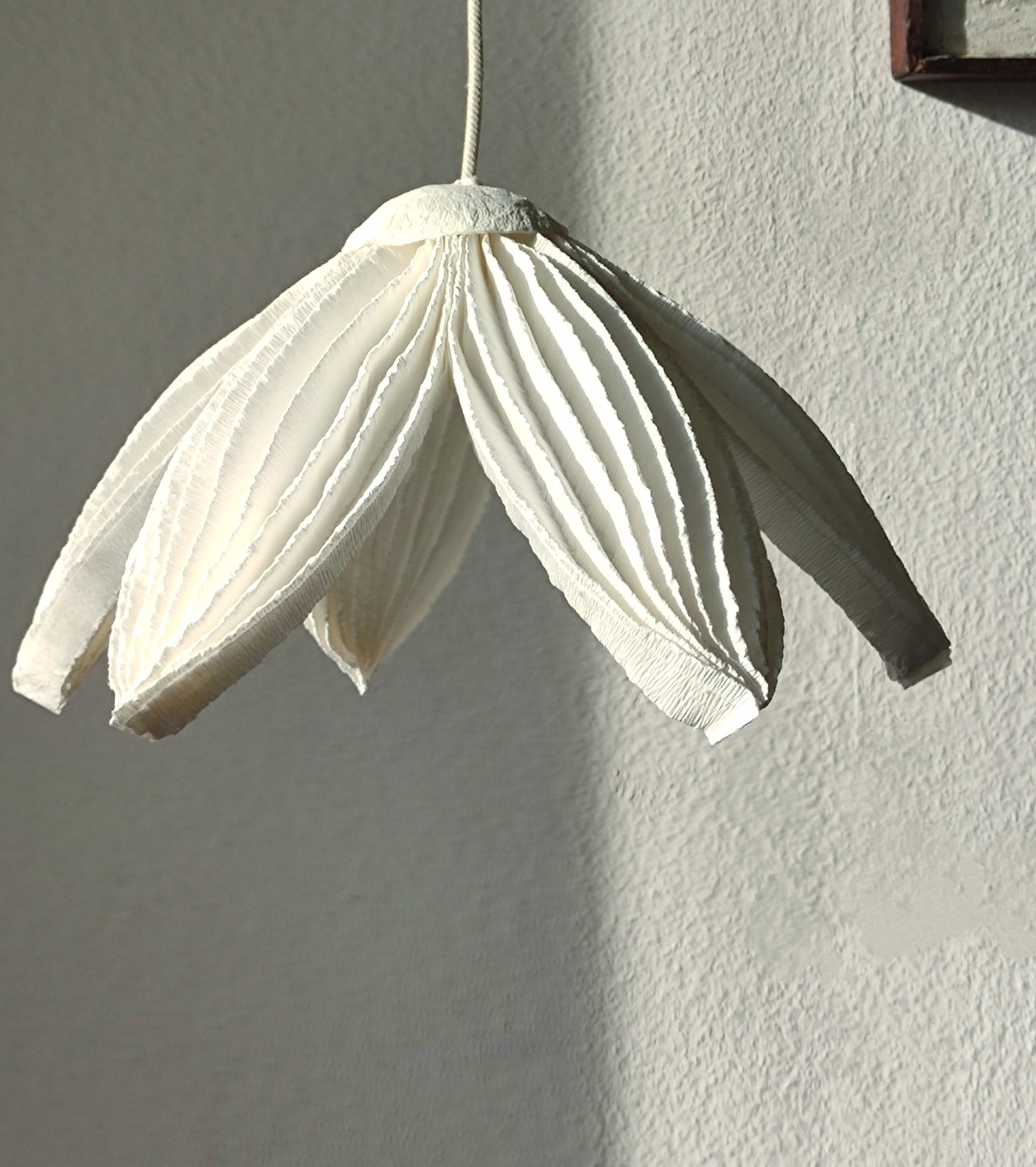 Plissé Paper Pendant Lamp Ceiling Light Home Decor Light - Etsy UK