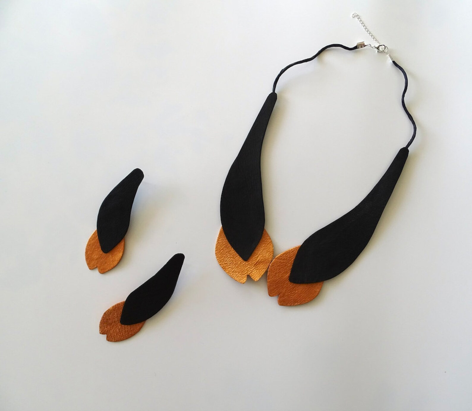 Contemporary Jewelry set Paper Necklace and Earrings Art | Etsy