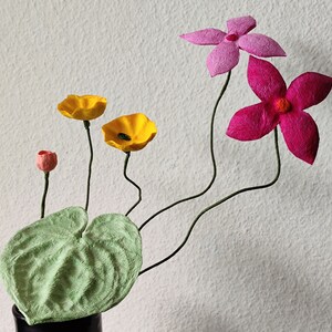 Paper Mache Flowers Composition, Artificial Paper Flowers Composition ...