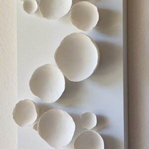 Wall Art Panel, White Paper Mache 3D Wall Art Panel, Wall Decoration ...