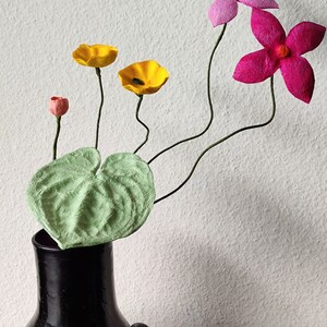 Paper Mache Flowers Composition, Artificial Paper Flowers Composition ...