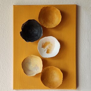 Paper Mache 3D Wall Art Panel, Wall Decoration, Paper Mâché Abstract ...