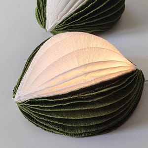 One Paper Lamp, Paper Light Sculpture, Table Lamp "palletta", Origami ...