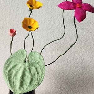 Paper Mache Flowers Composition, Artificial Paper Flowers Composition ...