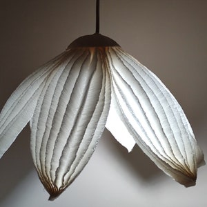 Plissé Paper Pendant Lamp, Ceiling Light , Home Decor, Light Sculptur ...
