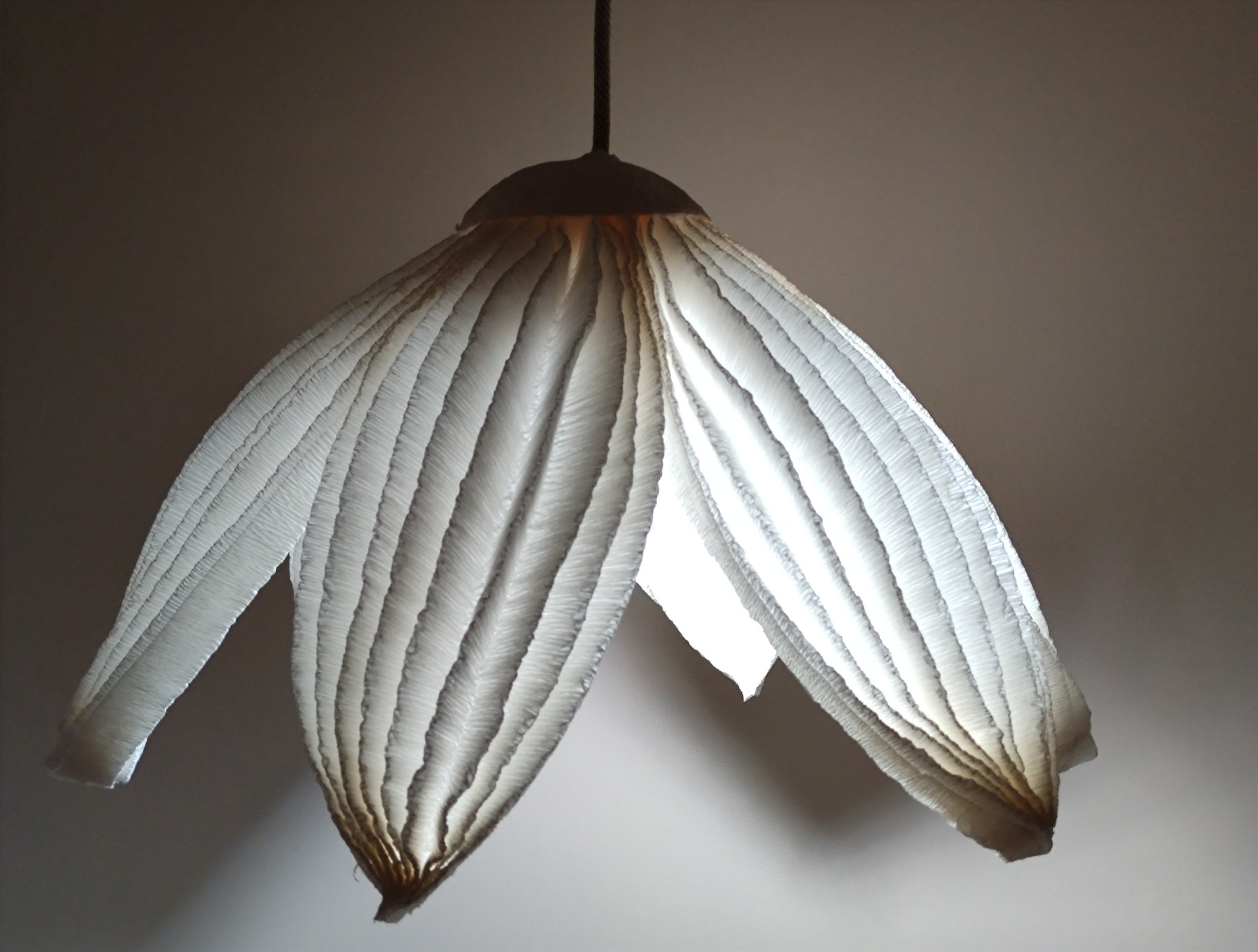 Plissé Paper Pendant Lamp Ceiling Light Home Decor Light - Etsy UK